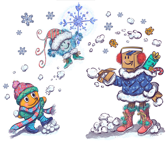 Peccy's Friendly PEAK Snowball Fight © by Julie Art Decals™ – Julie Art ...